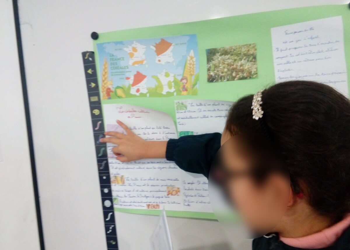 Exposé sur l'agriculture par la classe de CM1 - Institut Ibn Badis
